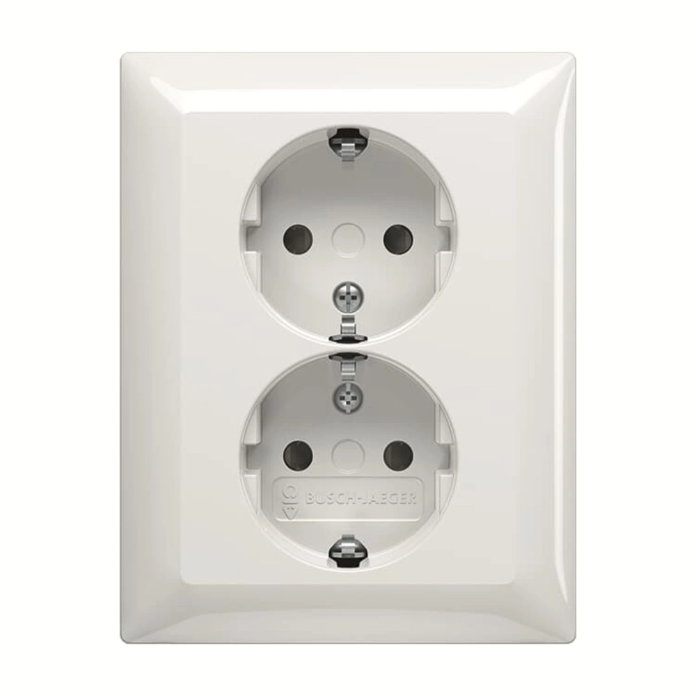 BASIC55 2-GANG SOCKET OUTLET WITH COVER PLATE