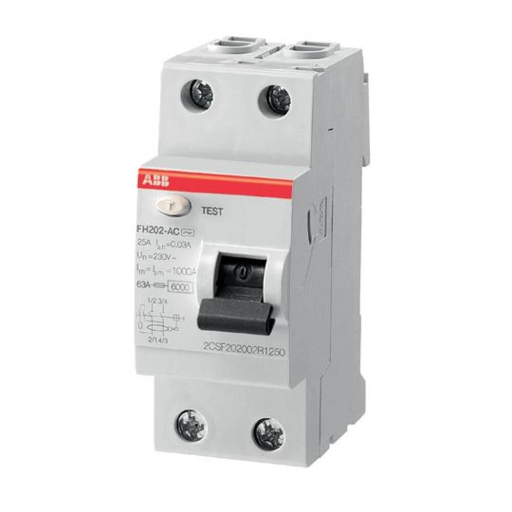 ABB 2P 40A 30MA AC-TYPE RESIDUAL CURRENT CIRCUIT BREAKER