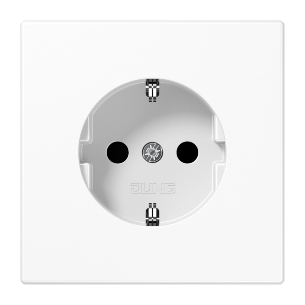 JUNG LS WHITE 1-GANG SOCKET OUTLET