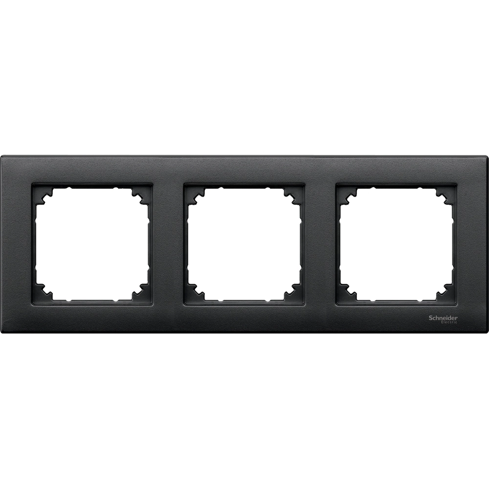 MERTEN M-PLAN ANTHRACITE 3-GANG FRAME